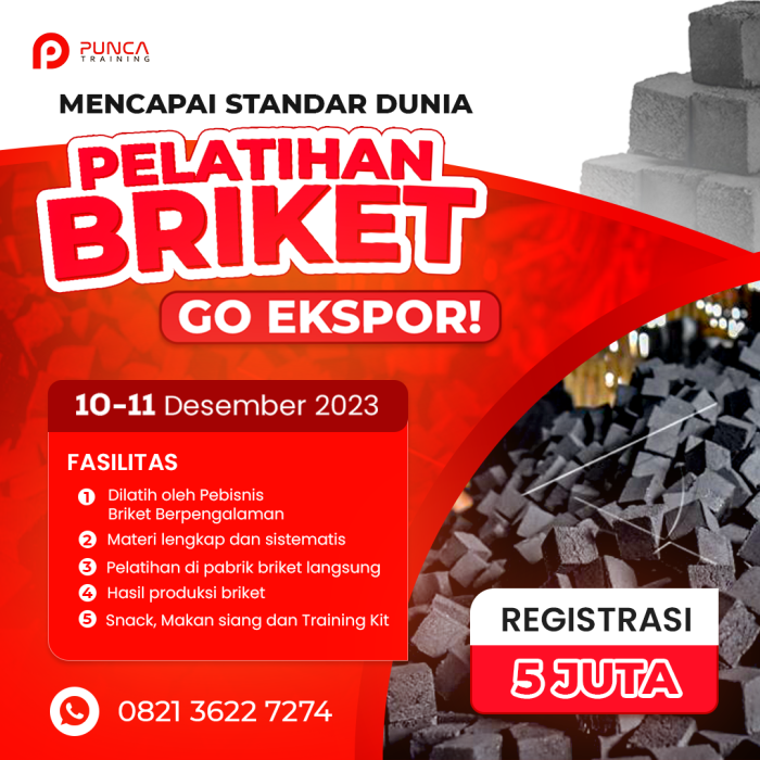 Macam Macam Briket Serta Kegunaan Briket Arang,Batubara Dll